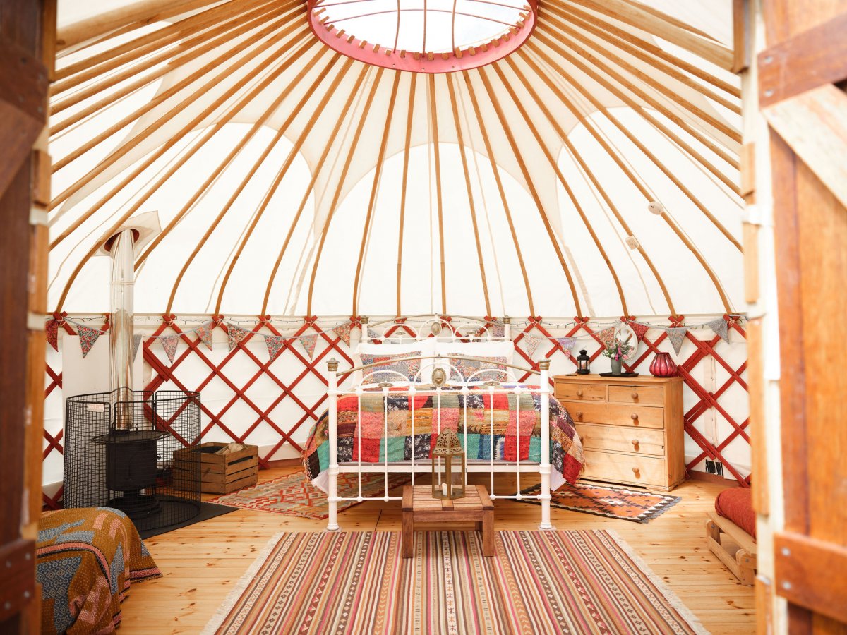 Tremeer Farm Long Barn and Yurts | Comfortable yurt accommodation, Cornwall