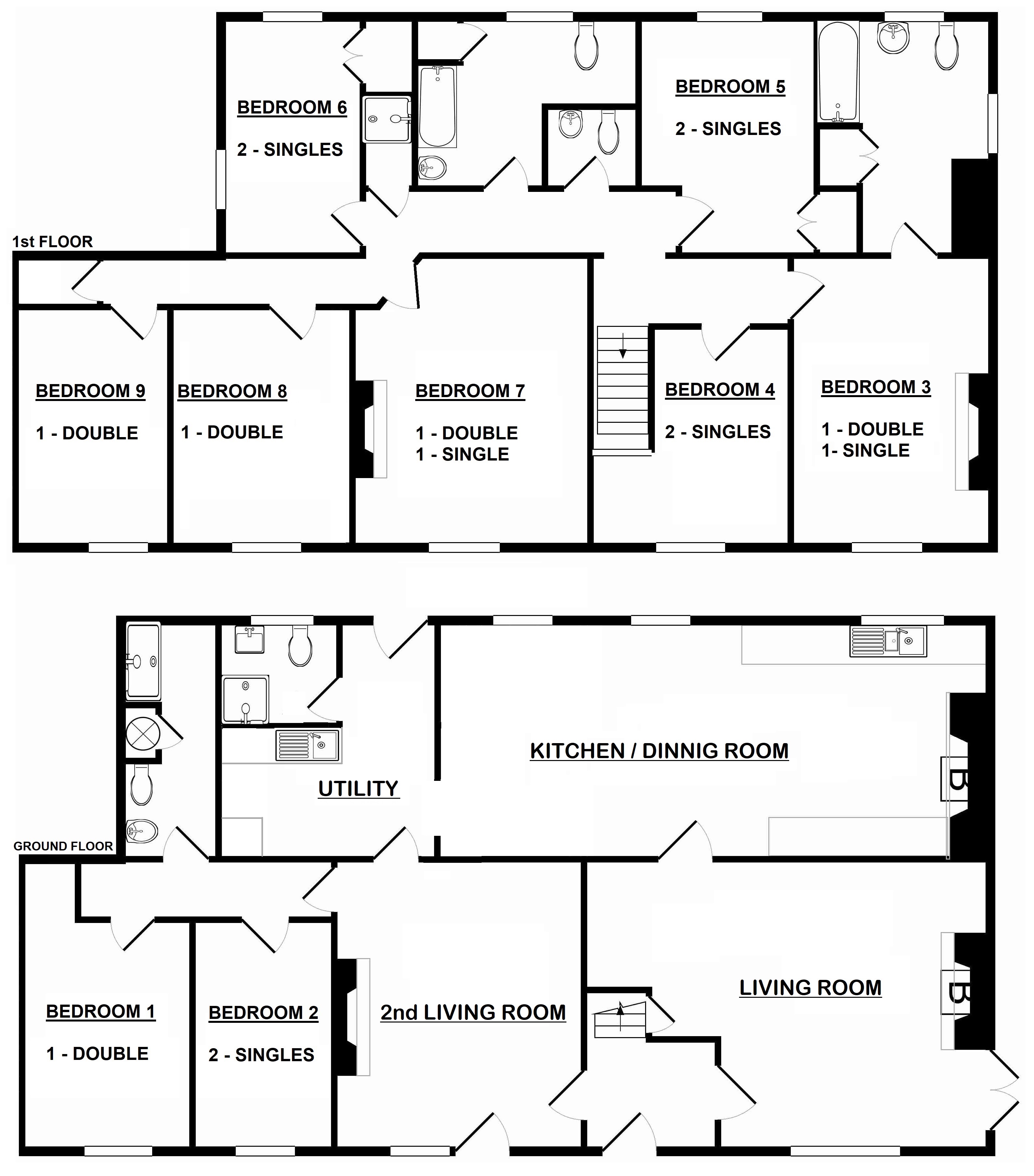 Mark Close Farmhouse | Farmhouse for Group Holiday's, Alston